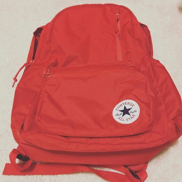 Converse | Bags | Converse Rare Sold Out Red Backpack | Poshmark